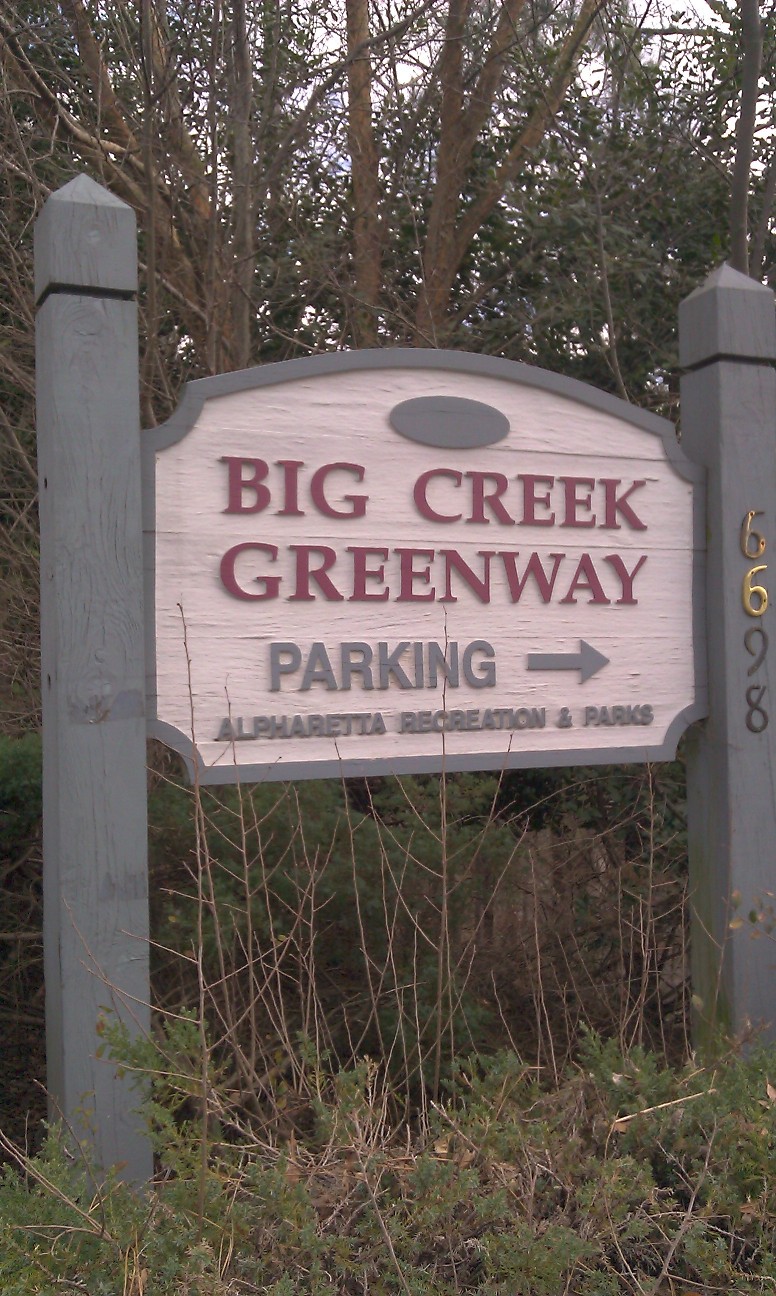 Big Creek Greenway sign – BikeAlpharetta